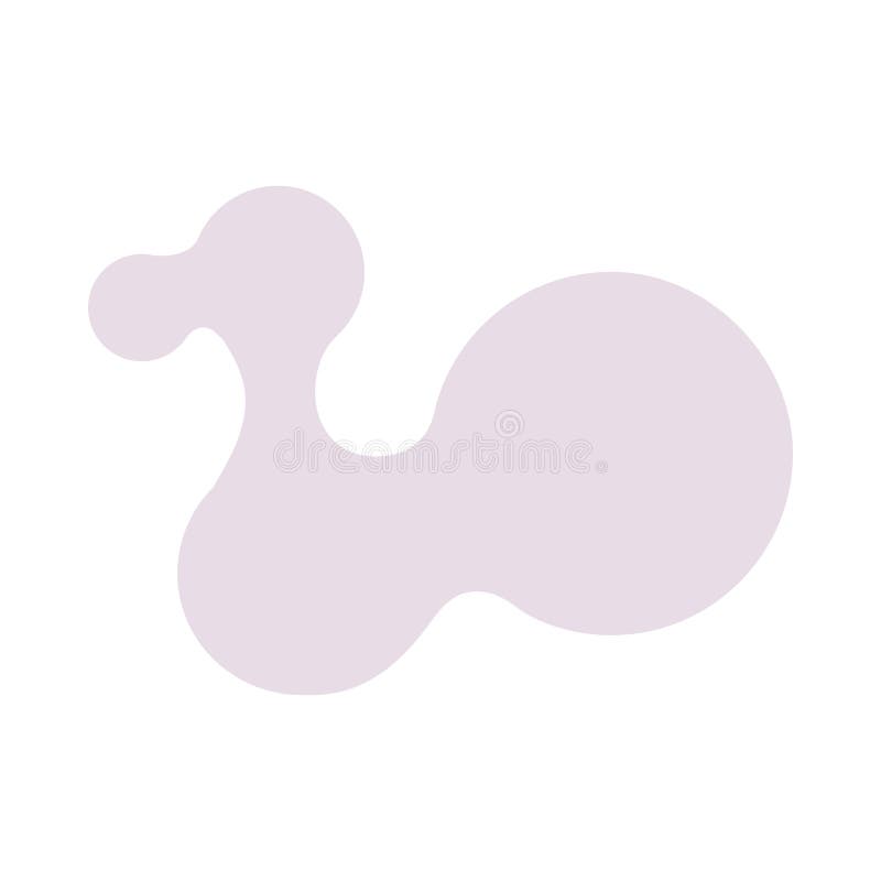 Abstract Pastel Pink Blob Shape Icon Stock Illustration - Illustration ...