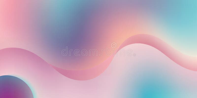 Abstract Pastel Pink Blue Gradient Background Soft Wave Design Trendy ...