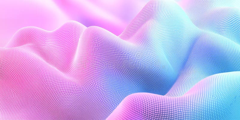 Abstract Pastel Pink and Blue Wave Mesh Digital Background Texture ...