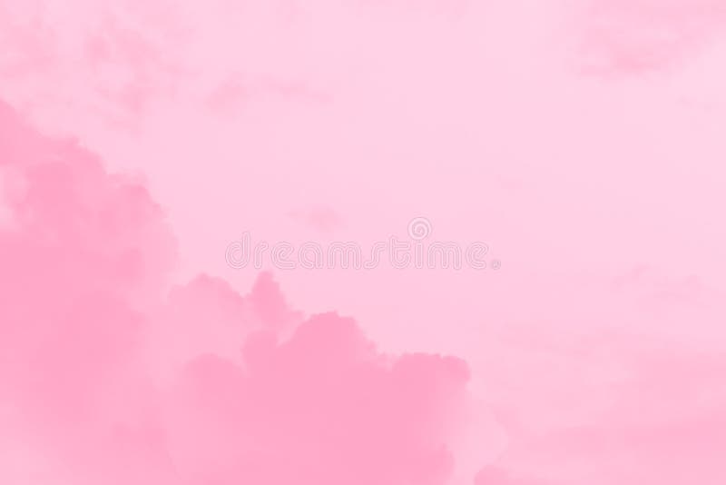 Abstract Pastel Pink Color Sky Background with Clouds Stock Image ...
