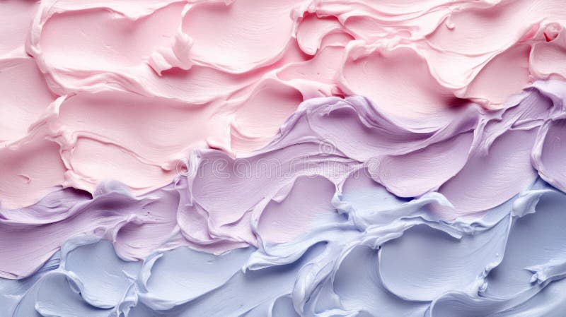 Abstract Pastel Pink and Purple Swirled Cream Texture Stock ...