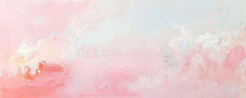 Abstract Pastel Pink and White Painting with Soft Brushstrokes and ...