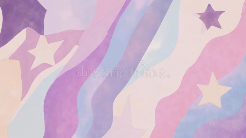 Abstract Pastel Stars with Soft Gradient and Dreamy Sky Concept Stock ...