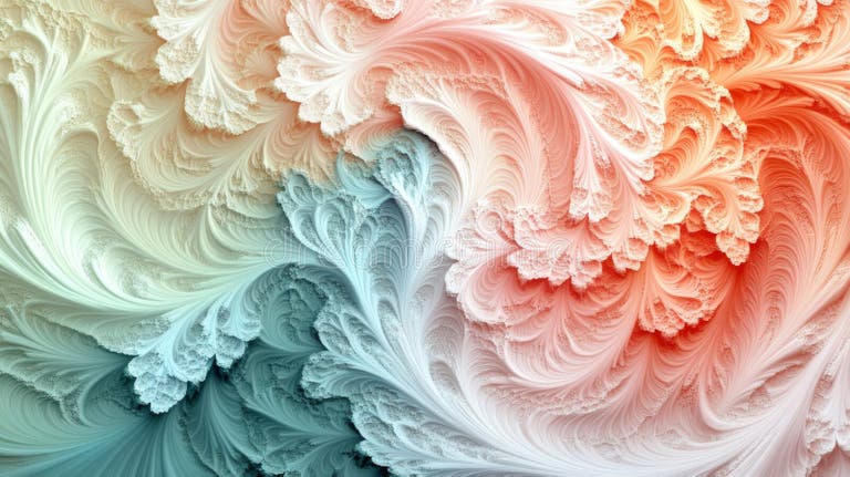 Abstract Pastel Swirl Pattern Background Stock Illustration ...