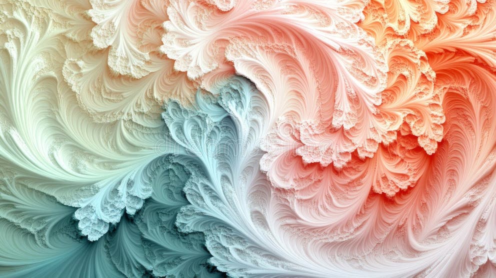 Abstract Pastel Swirl Pattern Background Stock Illustration ...