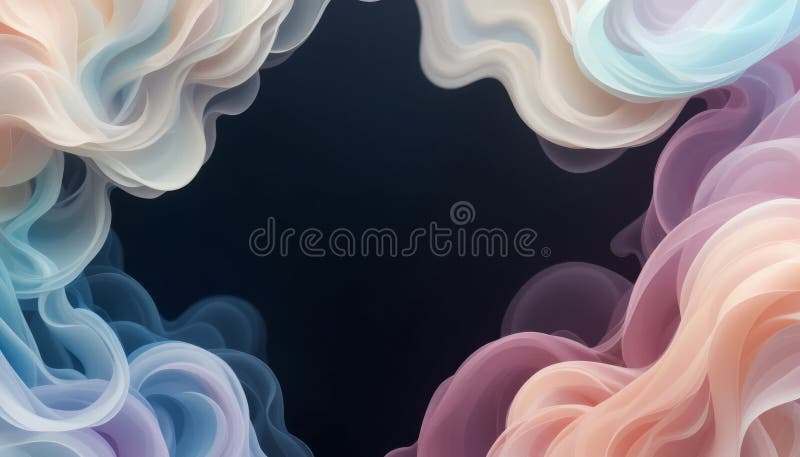 Abstract Pastel Swirls: Dreamlike Color Gradient Background Stock ...