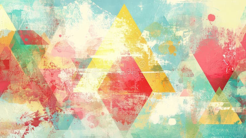Abstract Pastel Triangle Art Background Design Stock Illustration ...