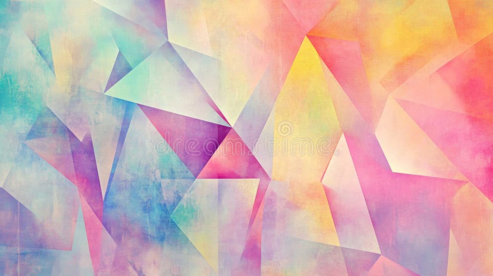 Abstract Pastel Triangle Background Texture Stock Illustration ...