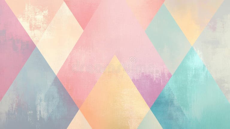 Abstract Pastel Triangle Pattern with a Textured Background Stock ...