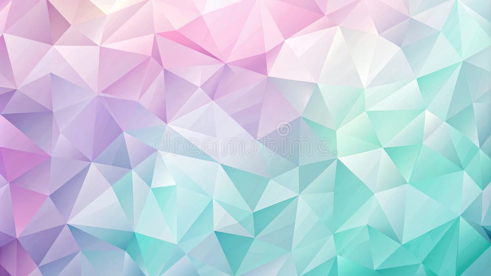 Abstract Pastel Triangles a Soft and Elegant Geometric Background ...