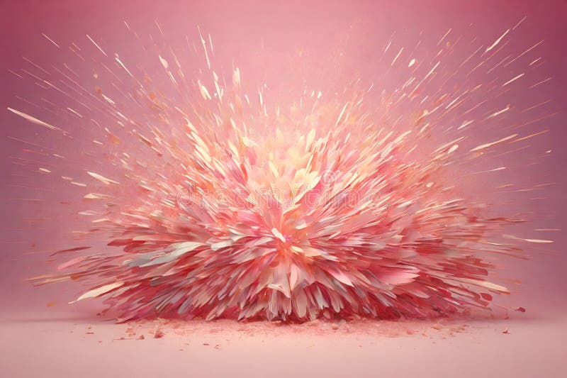 Abstract Pastel Vintage Explosion of Pink Lights Background Stock ...