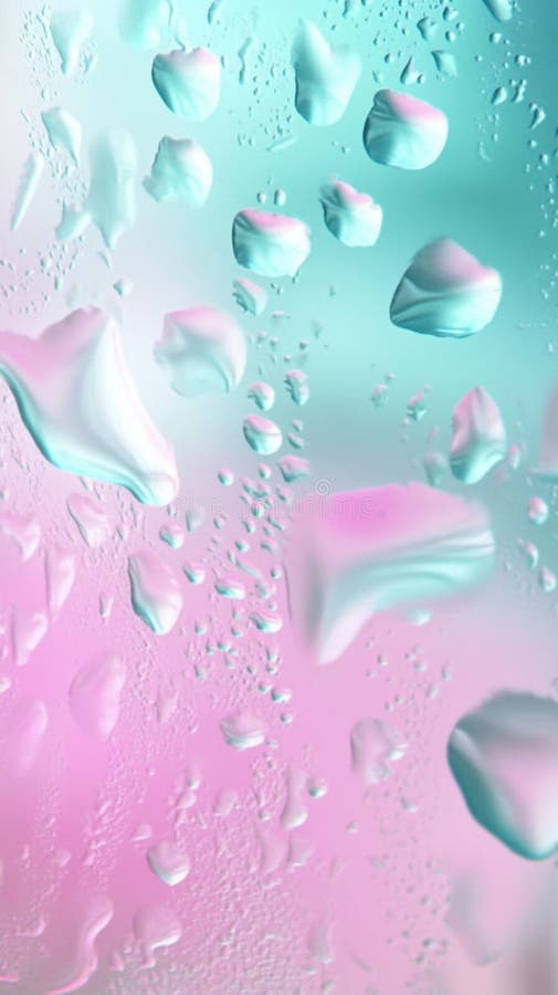 Abstract Water Droplets Glass Soft Pastel Gradient Background Stock ...