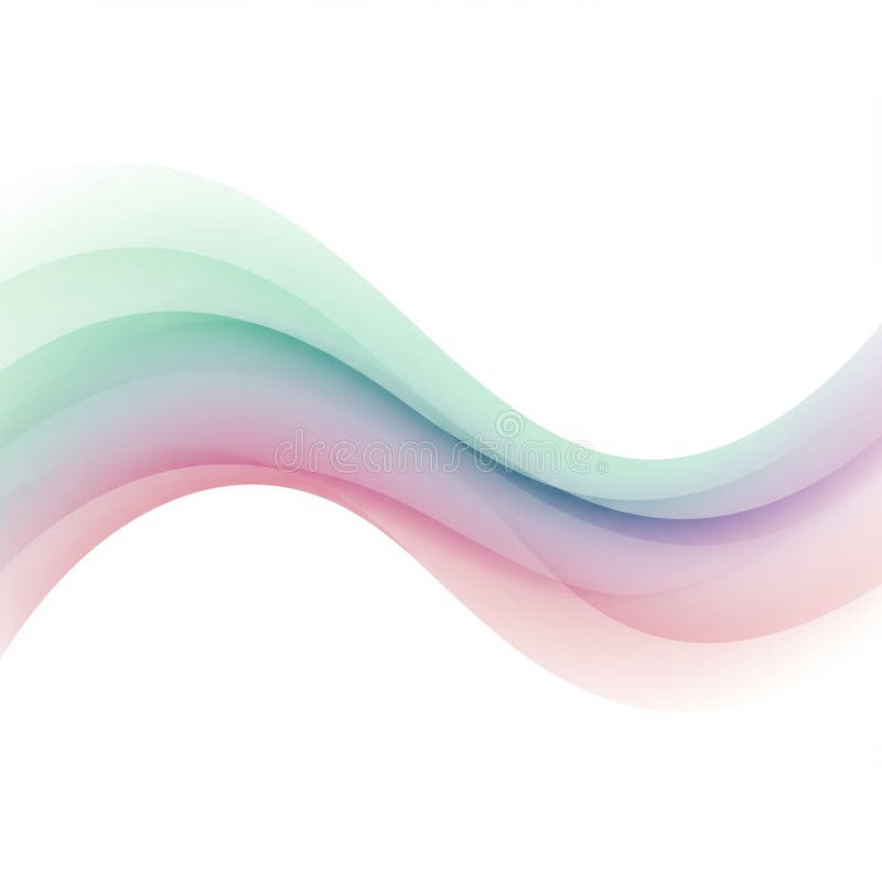 Abstract Pastel Wave Background Design Stock Illustration ...