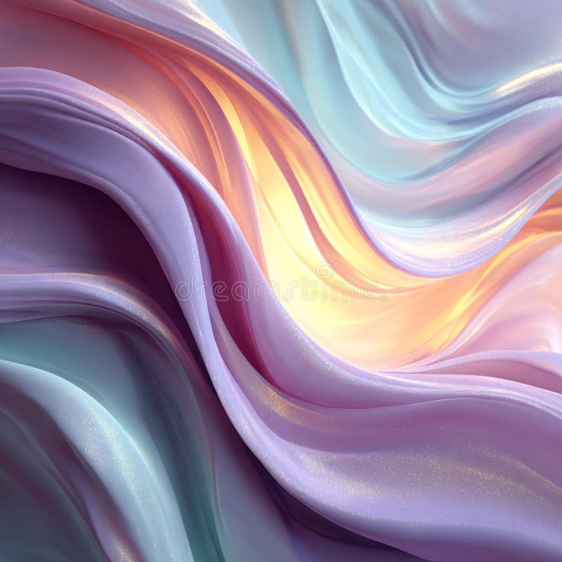 Abstract Pastel Wave Background with Shimmering Texture Stock ...