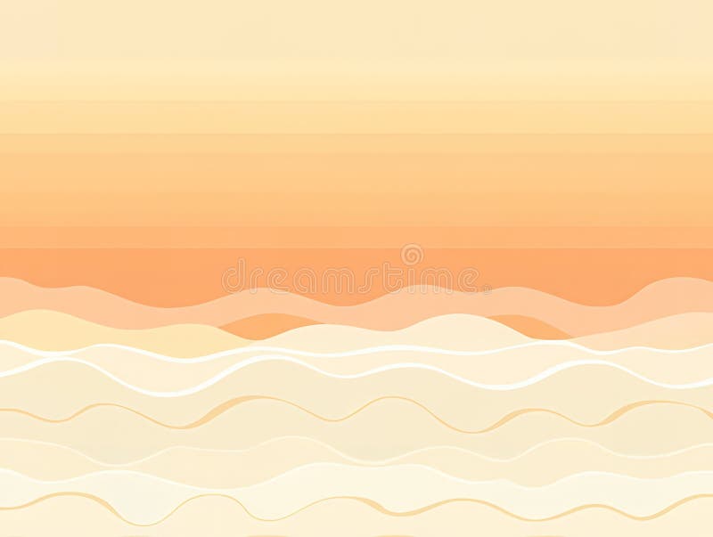 Abstract Pastel Wave Background Soft Peach and Cream Color Gradient ...