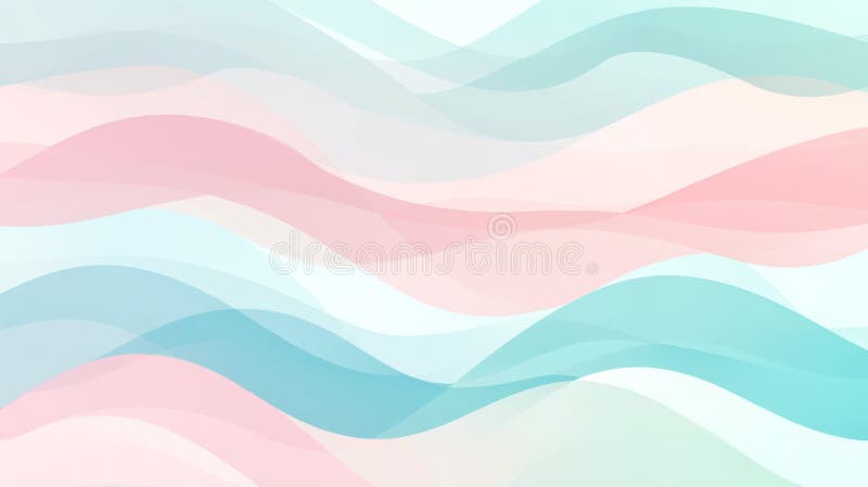 Abstract Pastel Wave Pattern Background Design Stock Illustration ...