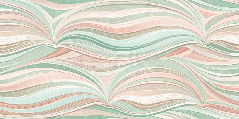 Abstract Pastel Wave Pattern Design Featuring Intertwined Lines and ...