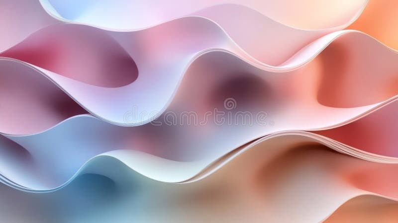 Abstract Pastel Waves Background Texture Stock Illustration ...