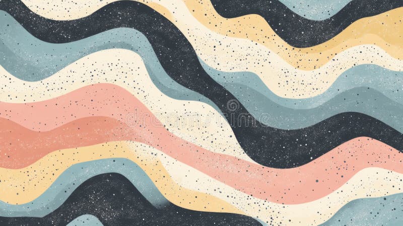 Abstract Pastel Wavy Background with Soft Colors and Seamless Pattern ...