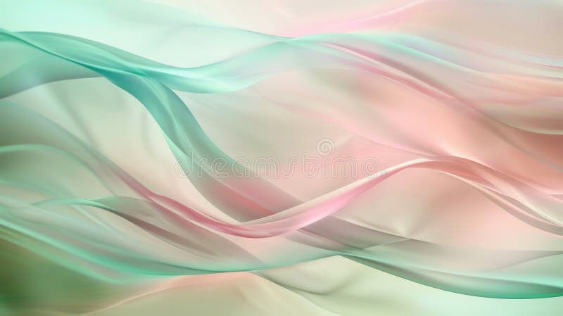 Abstract Pastel Wavy Background with Soft Gradient Colors Conveys ...