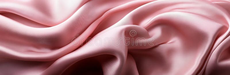 An Abstract Pastel Wavy Smooth Satin Texture in Peach Cream Color ...