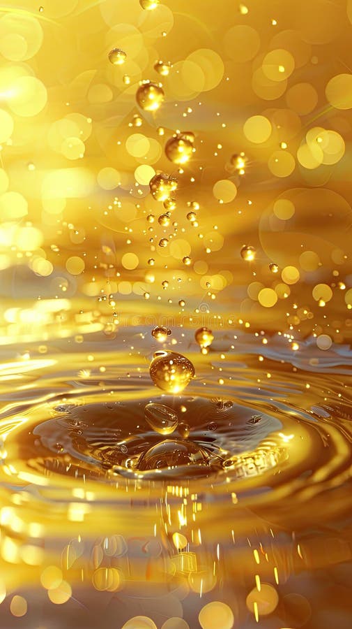 Abstract Pastel Yellow Background with Transparent Water and Subtle ...