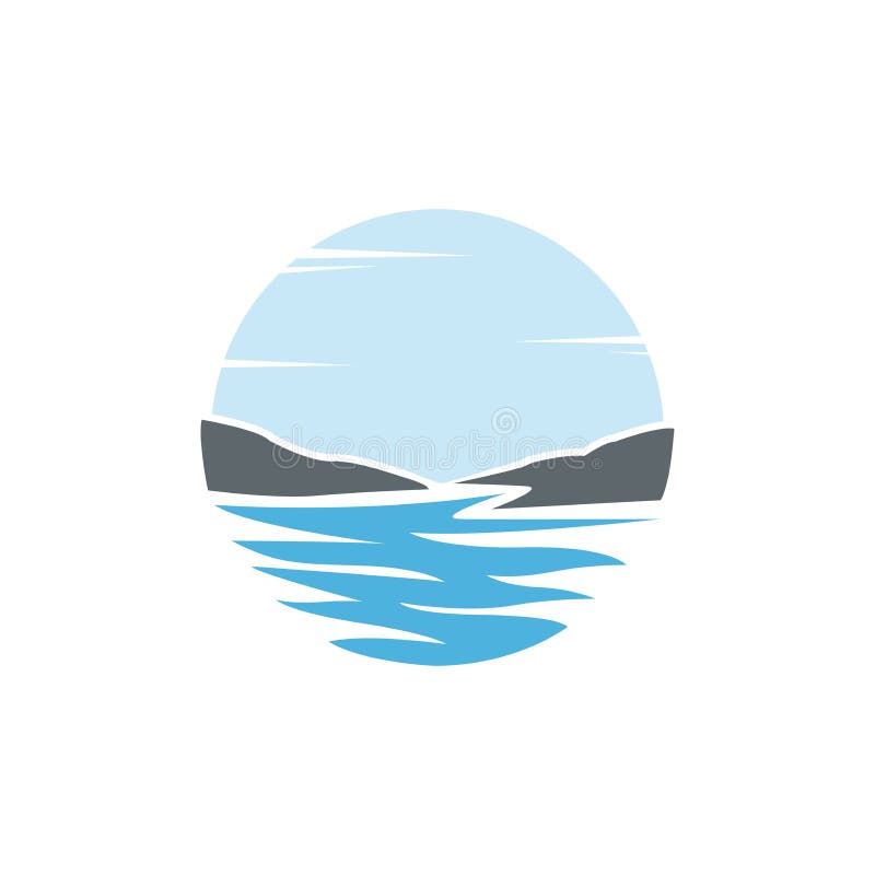 Abstract Path or River Labels Vector Illustration Stock Vector ...