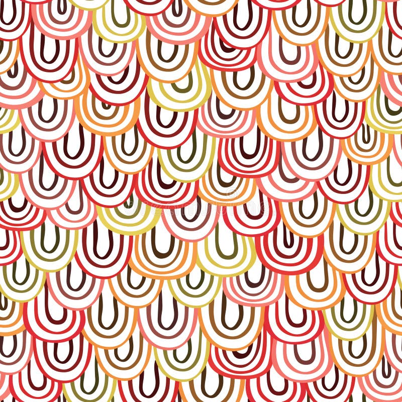 Zwarte Lijnen Met Geometrisch Patroon Vector Illustratie - Illustration ...