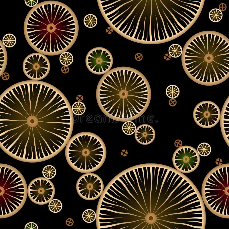 Abstract Patroon Met Ronde Vormen Vector Illustratie - Illustration of ...