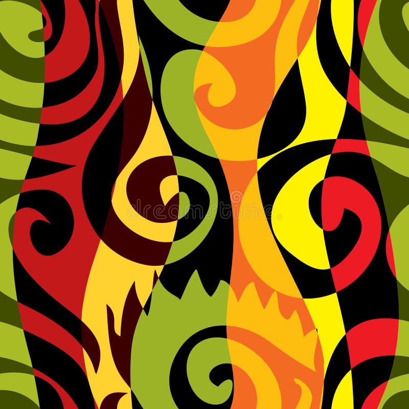 Seamless Knitted Reggae Pattern Stock Vector - Illustration of retro ...