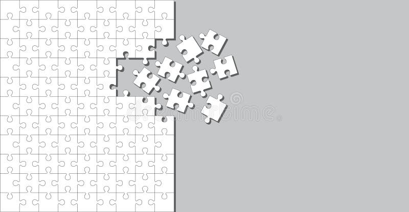 Abstract Pattern Background with Puzzles and Blank Space for Design ...