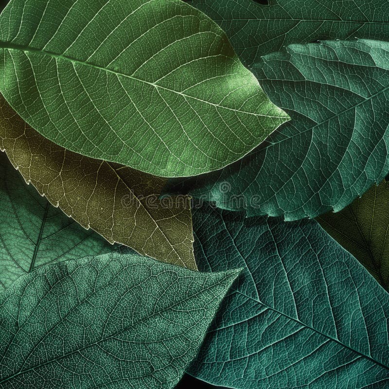 Textured Leaves for Background Stock Photo - Image of fresh, leaves ...