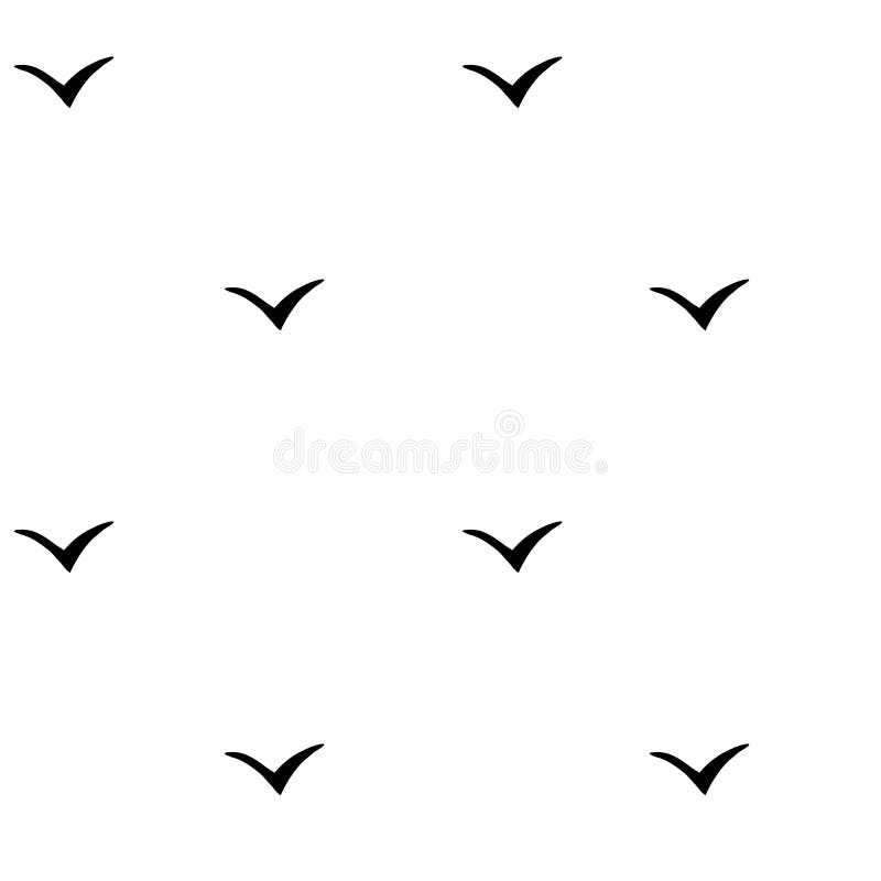 Abstract Pattern with Birds, V-pattern Background, Vector Illustration ...