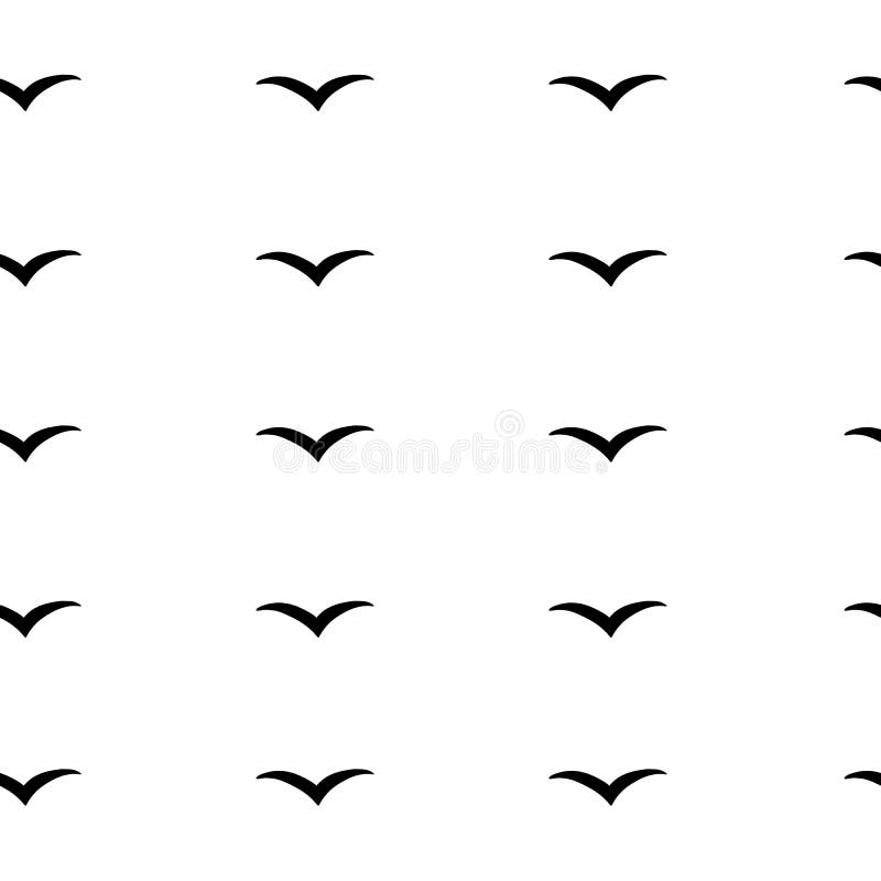 Abstract Pattern with Birds, V-pattern Background, Vector Illustration ...