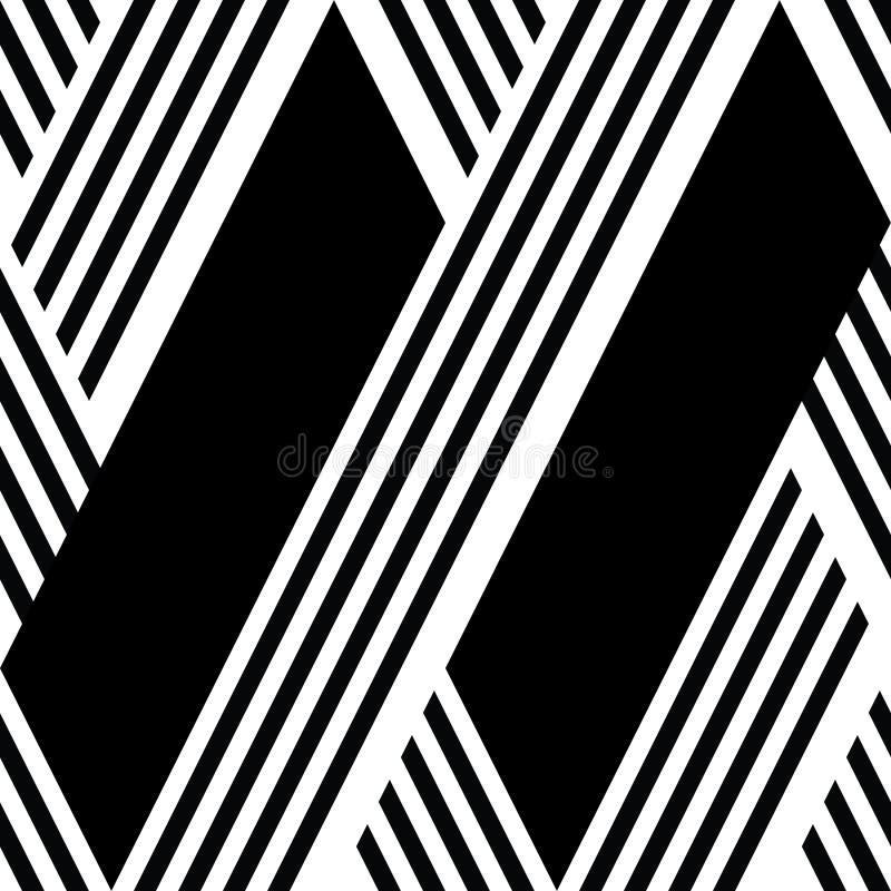 Abstract Pattern with Black Bands, Modern Stylish Image. Stock Vector ...