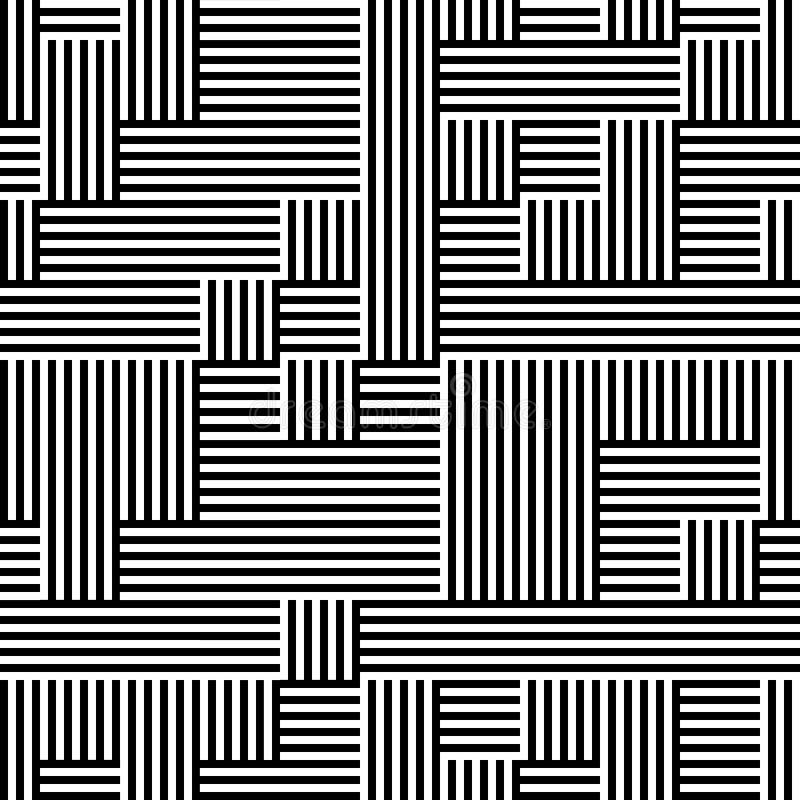 Abstract Pattern with Black Lines Stock Vector - Illustration of design ...