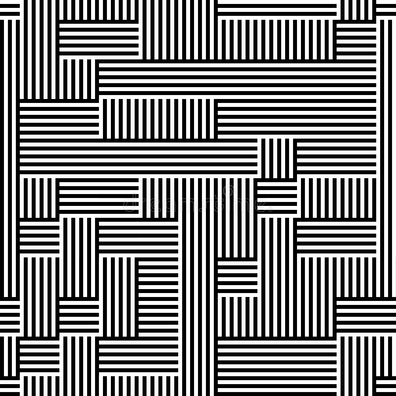 Abstract Pattern with Black Lines Stock Vector - Illustration of ...