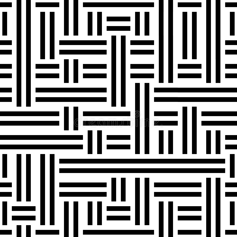 Abstract Pattern with Black Lines, Modern Stylish Image. Stock Vector ...