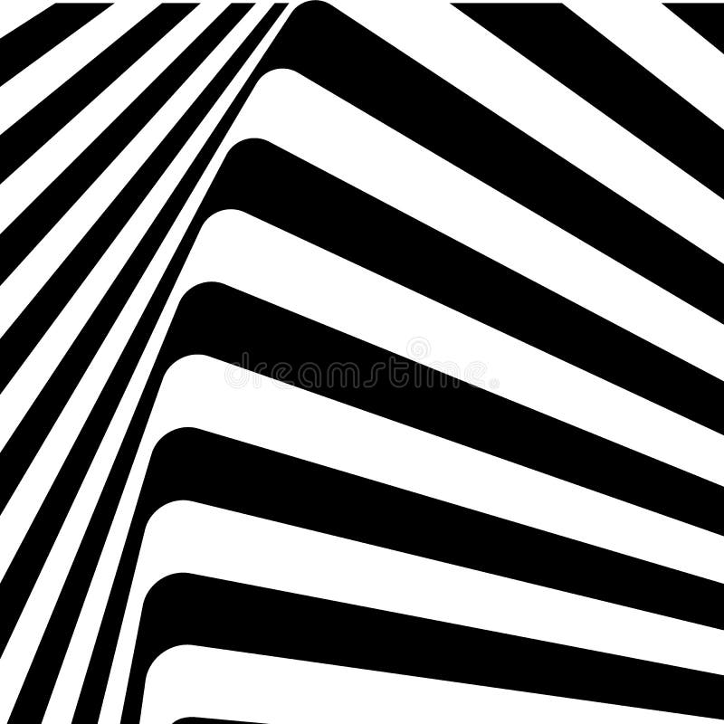 Abstract Pattern Black Stripes. Distortion. Vector Illustration Stock ...