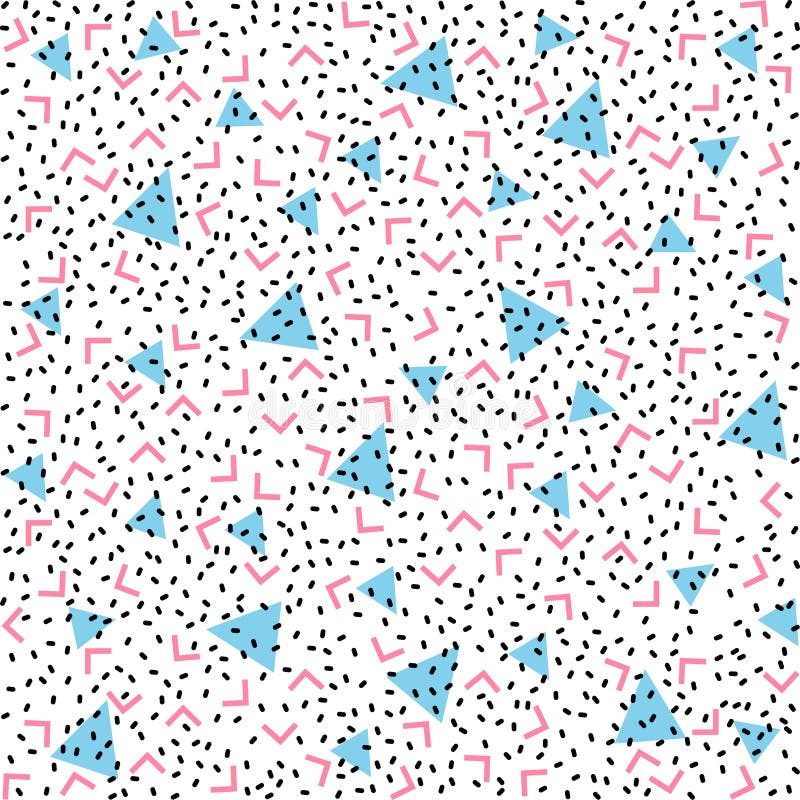 Abstract Pattern Blue Background with Blue Triangles, Pink Angles and ...