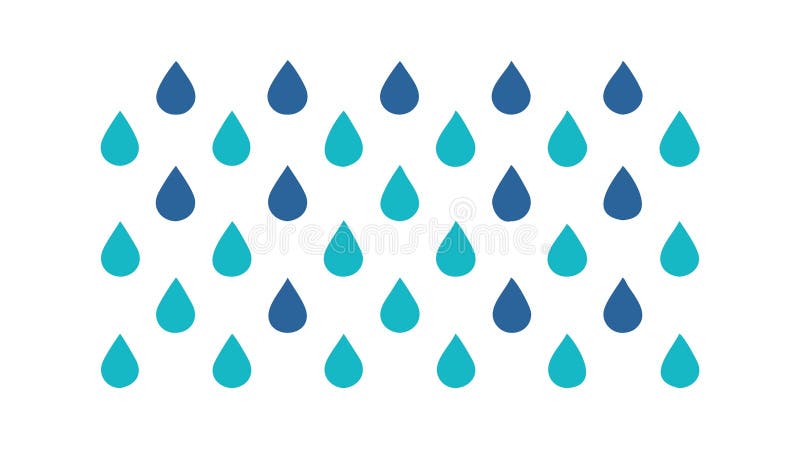 Abstract Pattern of Blue Raindrops, Water Texture, Vector Design ...