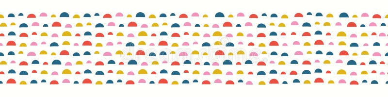 Colourful Semi Circle Pattern. Stock Illustration - Illustration of ...