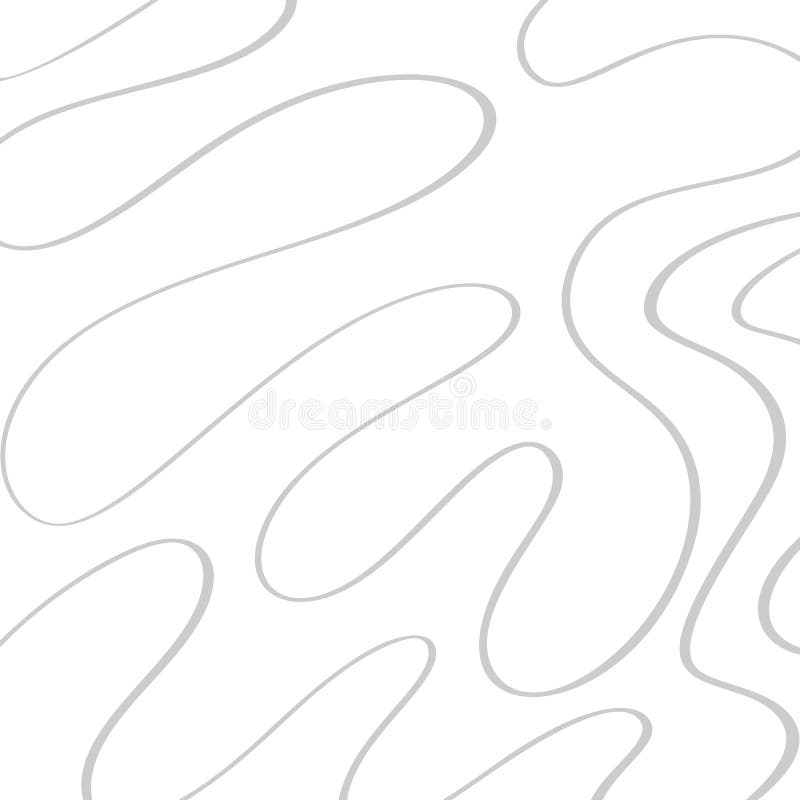 Abstract Pattern with Brown Geometric Tangled Lines on White Background ...