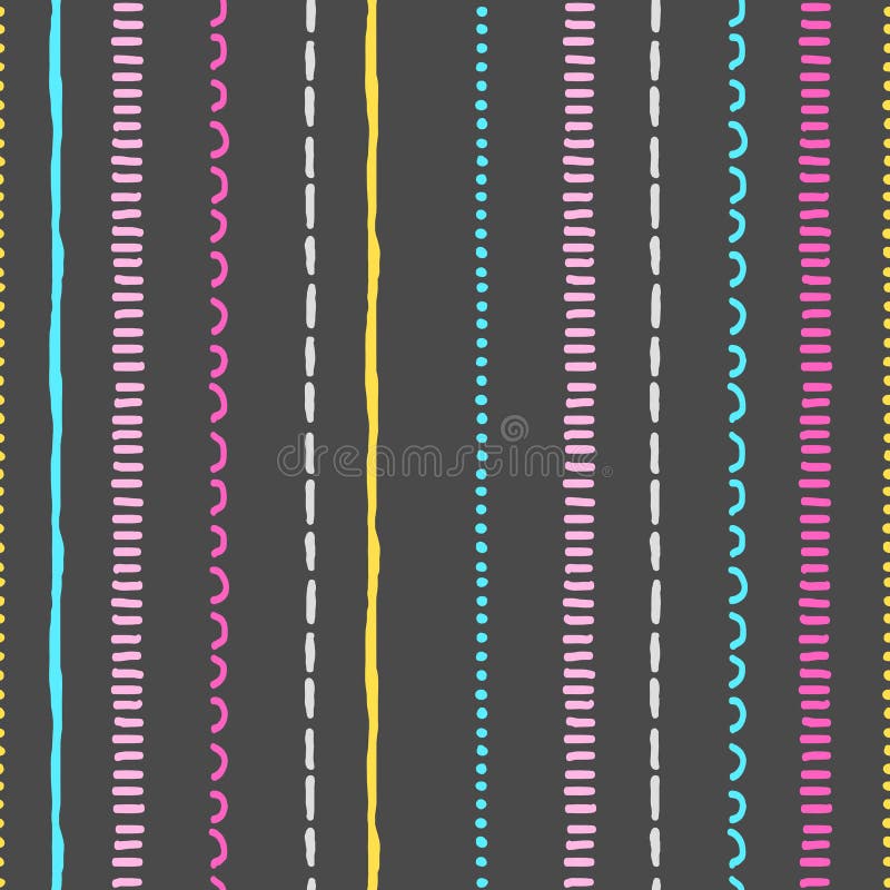 Abstract Pattern with Brush Lines. Stock Vector - Illustration of ...