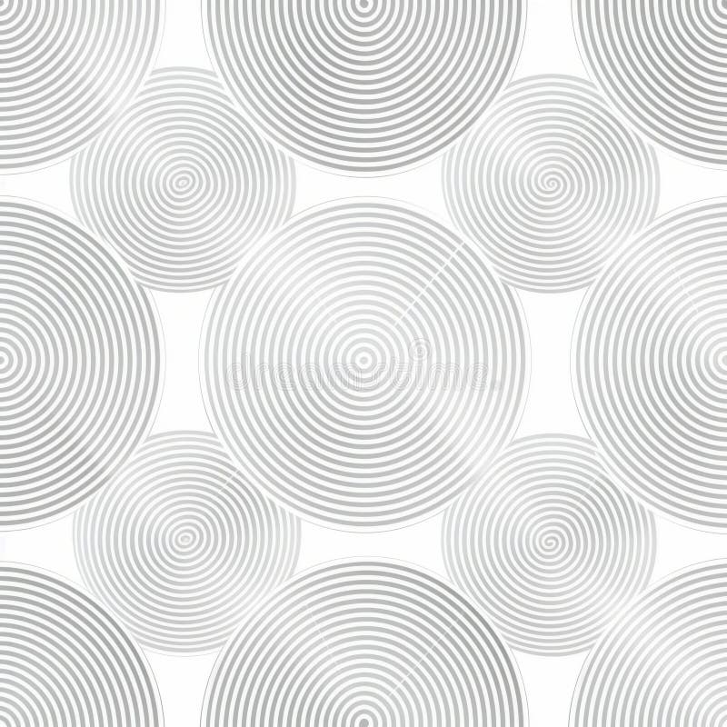 Abstract Pattern of Circles and Spirals Stock Illustration ...