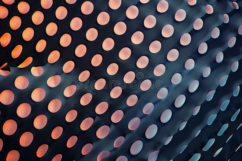 Abstract Pattern with Circular Holes in a Wavy Surface Stock ...
