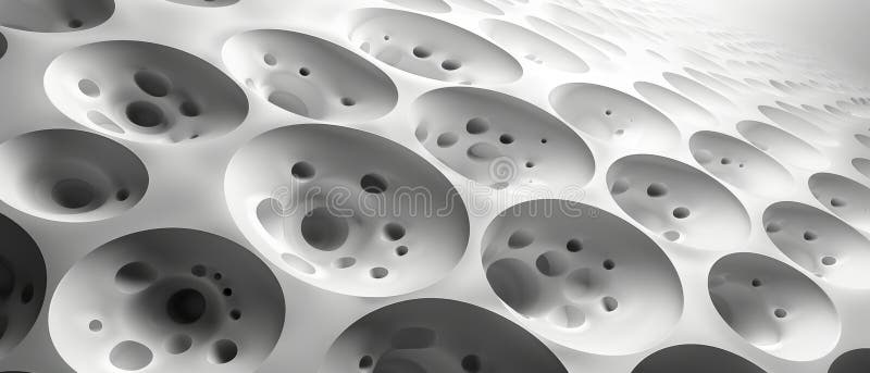Abstract Pattern of Circular Indentations on a White Surface Stock ...