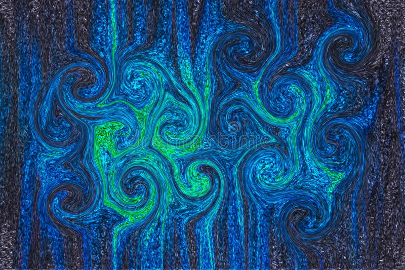 Abstract Pattern of Circular or Wavy Shapes Stock Illustration ...