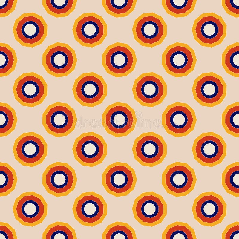 Abstract Pattern of Colored Circles or Textile Design Stock Vector ...