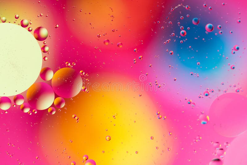 Abstract Background, Colorful Gradient Colors. Oil Drops in Water ...
